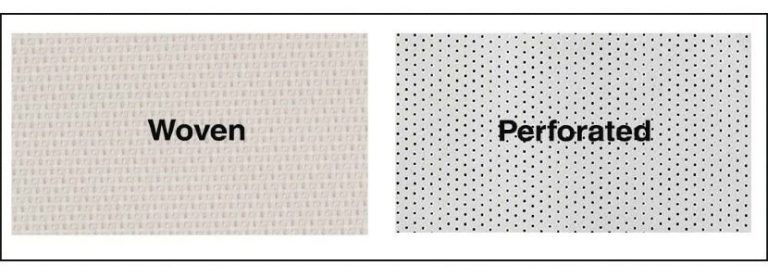 Acoustically Transparent Screen - Speakers Behind Projector Screen