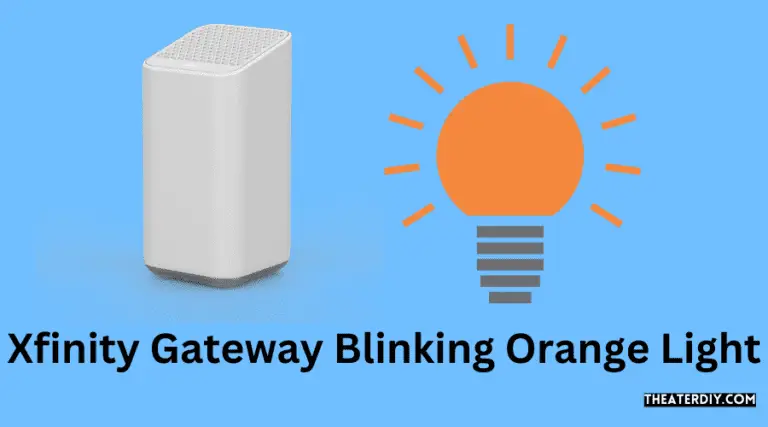 Xfinity Gateway Blinking Orange Light (2025)