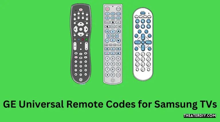 Learn About GE Universal Remote Codes for Samsung TVs Setup!